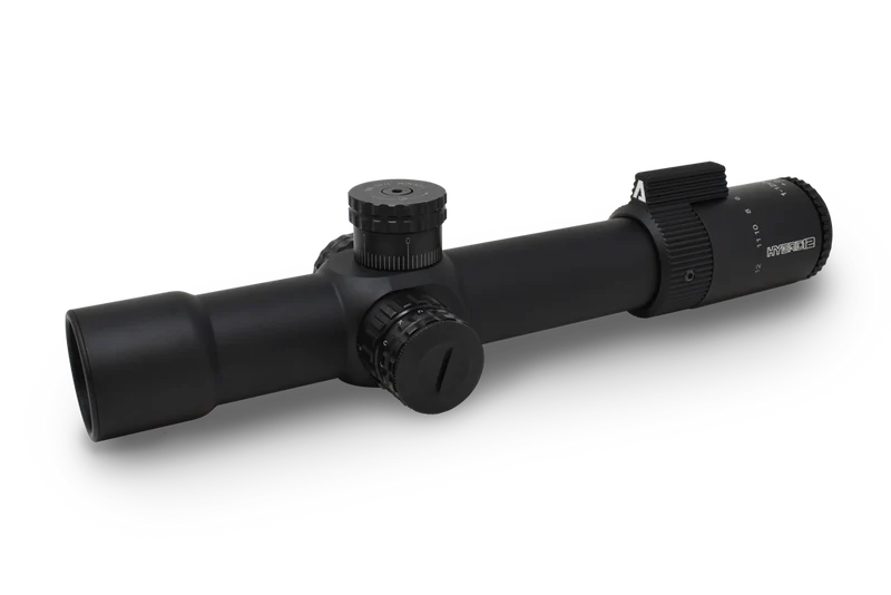 ATIBAL HYBRID 1-12X32 FFP PLUMB RETICLE (MPVO) – Tiradores de Precisión GC